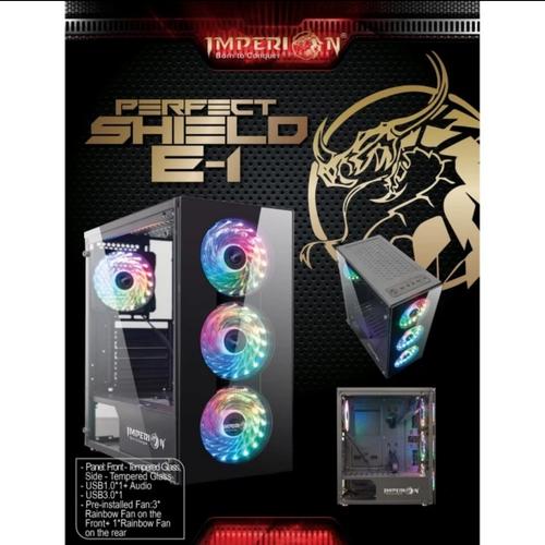 Jual Case PC Imperion Shield E-1 ATX RGB Tempered Glass - Casing ...