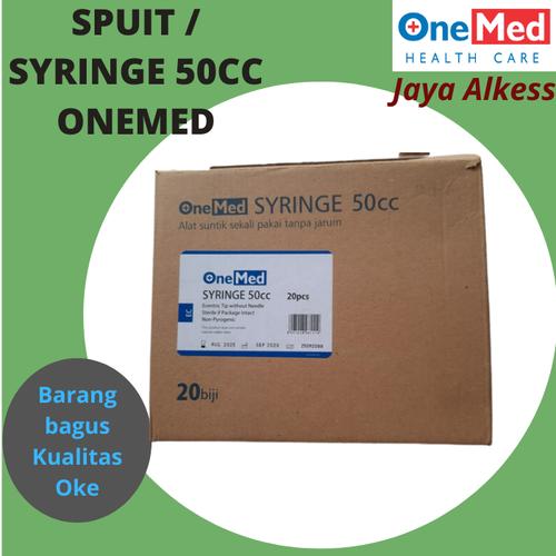 Jual SPUIT 50 cc OneMed Syringe 50 Ml One Med Spuite 50cc Suntikan 50ml ...
