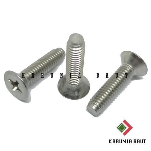Jual BAUT OBENG PLUS + BAUT JF M3 BAUT GALVANIS PUTIH DRAT 3 MM PITCH 0 ...