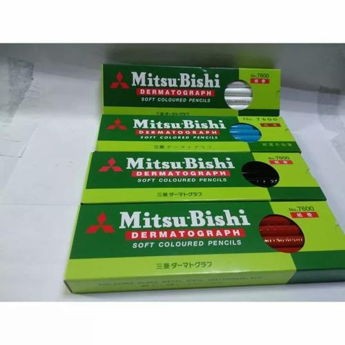 Jual pensil pencil kaca mitsubishi dermatograph warna - Kuning ...