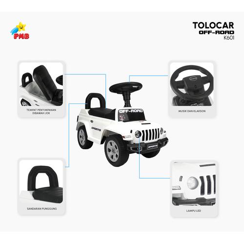 Jual Mainan Mobil Listrik Anak Duduk Balita ToloCar Offroad K601 B C ...