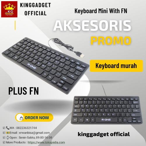 Jual Keyboard Mini USB minimalis untuk komputer laptop dengan Tombol FN ...