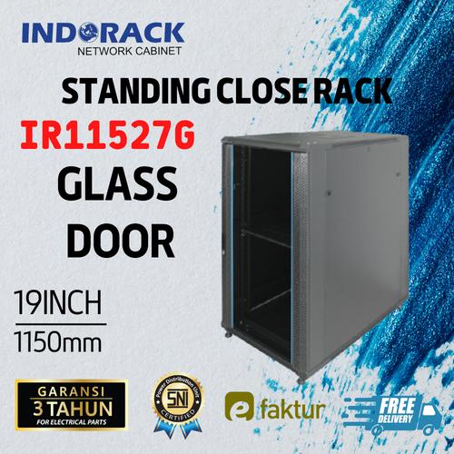 Jual Close Rack INDORACK Glass Door Rack Server 27U Depth 1150mm ...