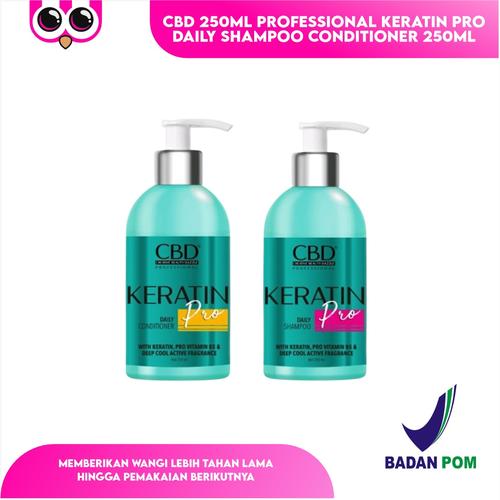 Jual CBD 250ML PROFESSIONAL KERATIN PRO DAILY SHAMPOO CONDITIONER 250ML ...
