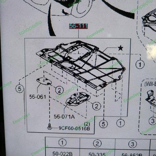 Jual Mazda Genuine Parts Panel Bawah cover engine Mazda 2 Skyactive ...