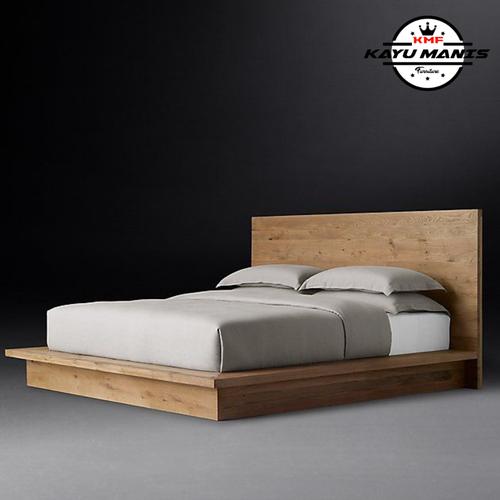Jual Dipan kayu minimalis modern / tempat tidur kayu solid - 90×200 cm ...