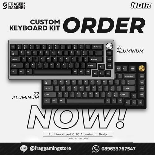 Jual Noir Z2 75% Aluminum Custom Mechanical Gaming Keyboard with Knob ...