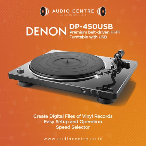 Promo Denon DP-450 USB DP 450 USB Stereo Hifi Turntable Cicil 0% 3x ...