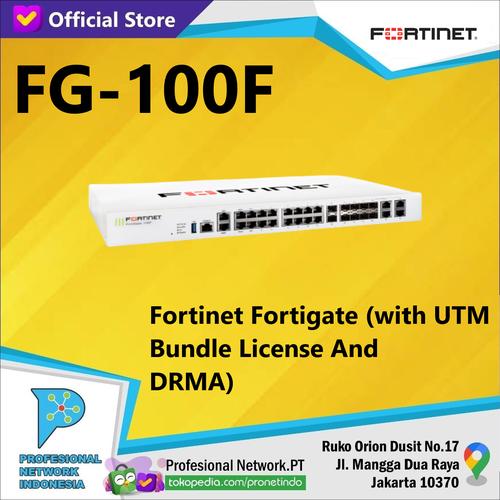 Promo Fortinet Fortigate FG-100F (with UTM Bundle License And DRMA ...
