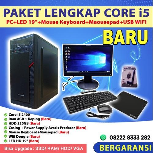 Jual Paket Lengkap CPU/PC Core i5 2400, Keyboard Bonus - 4GB+LOGITECH ...