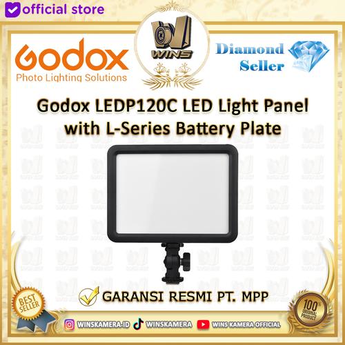 Jual Godox LEDP120C LED Light Panel with L-Series Battery Plate ...