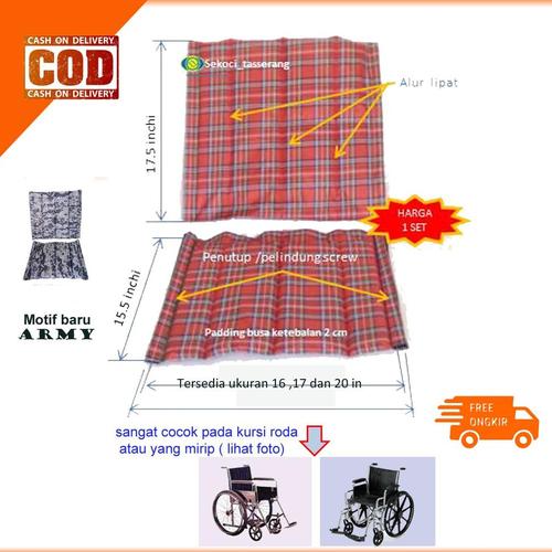 Jual Alas duduk kursi roda medis,Alas jok kursi roda,Alas tempat duduk - Merah, 16in - Jakarta ...
