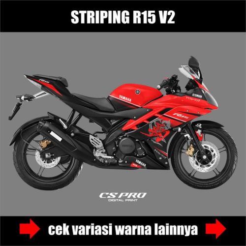 Jual STRIPING MOTOR R 15 V2 / DECAL STIKER YAMAHA R15 V2 / STICKER ...