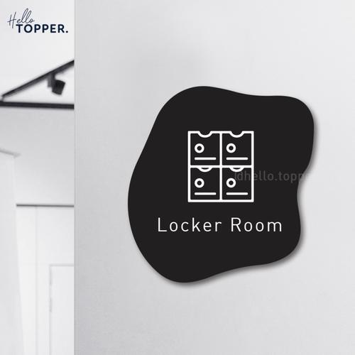 Jual Locker Sign Board Akrilik Print Signage Acrylic Petunjuk Nama ...
