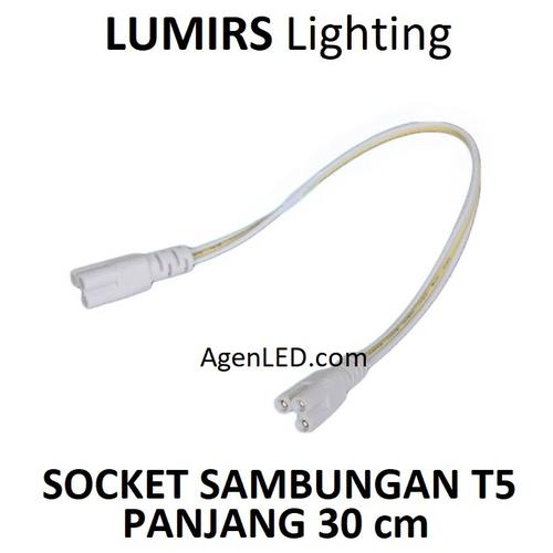 Jual Lr Kabel Sambungan Lampu T5 Socket 3 Jalur 2 Arah Sisi Soket 30 Cm