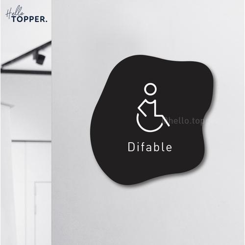 Jual Toilet Difabel Sign Board Akrilik Print Signage Acrylic Petunjuk ...