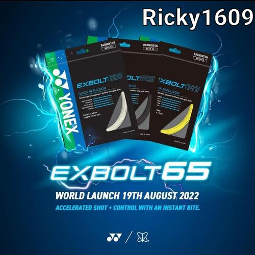 Jual SENAR BADMINTON YONEX EXBOLT 65 - (Gauge 0.65mm) - QUICK REPULSION ...