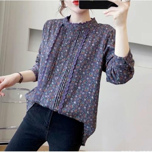 Promo Antonella Simp Floral Shirt Import 4360# - Hijau - Jakarta Barat ...