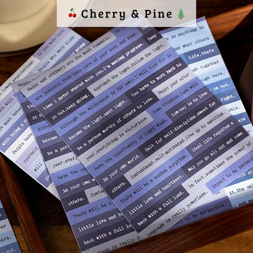 Jual 1 Lembar Sticker Kata Quotes untuk Scrapbook Journal - Black, 1 ...