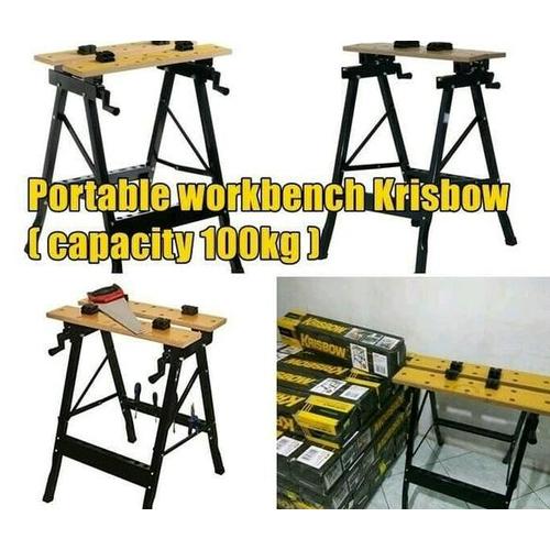 Jual Portable Workshop Work bench Original Krisbow Meja Kerja Gergaji ...