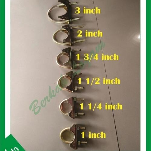 Jual KLEM PIPA BESI U 2" INCH KLEM KENALPOT PENJEPIT BESI PIPA U CLAMP ...