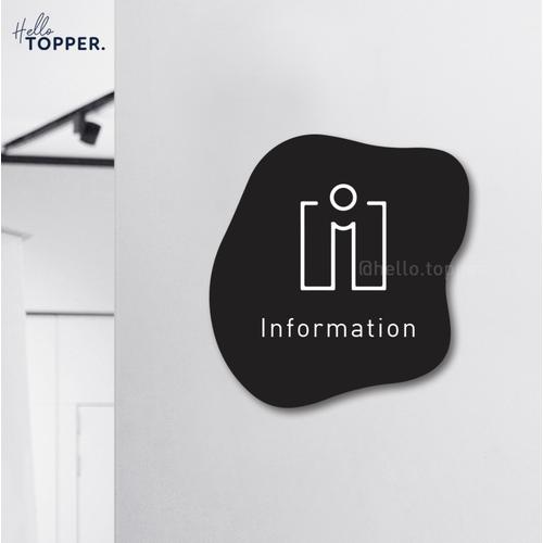 Jual Information Corner Sign Board Akrilik Print Signage Acrylic ...
