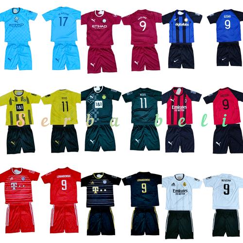 Jual Jersey bola anak umur 7 tahun sampai 8 tahun - mct biru langit ...