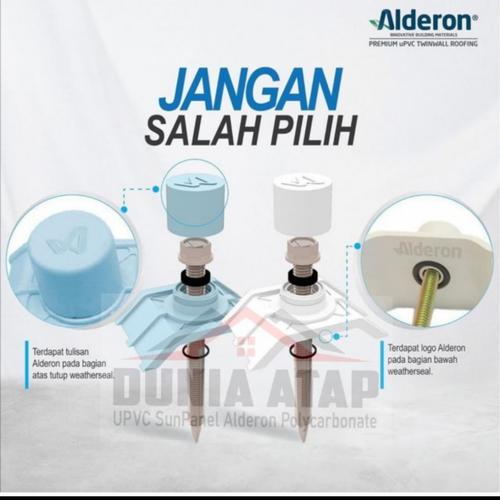 Jual Roof Seal/Baut Roofing Atap upvc Alderon 10mm double layer - Kab ...