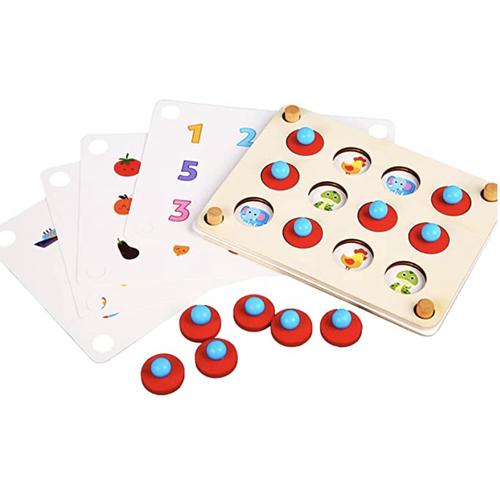 Jual Memory Match Board Game/Wooden Memory Matching Game for Kids ...
