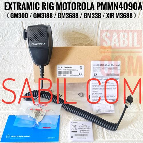 Jual PTT MIC RADIO RIG MOTOROLA XIR M3688 GM3688 GM3188 GM300 EXTRA MIC ...