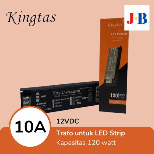 Jual Travo LED Strip Kingtas 10 Ampere 12V DC kapasitas 120W - Kota ...