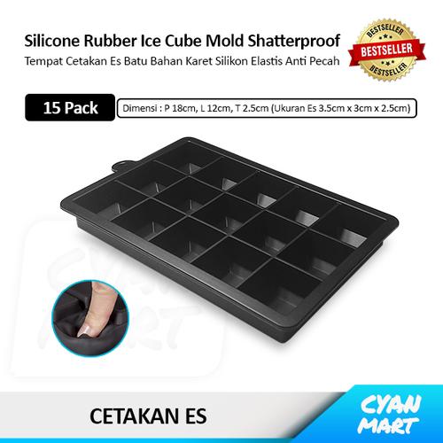 Jual Cetakan Es Batu Silicone Karet Silikon Anti Pecah Ice Tray Tempat ...