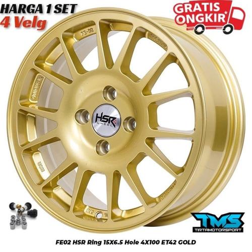 Jual velg mobil hsr fe02 r15x65 vcd 4x100 for vios, yaris, civic, dll ...