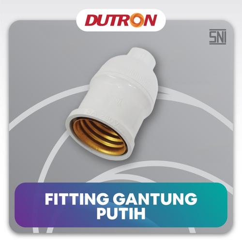 Jual Fitting Lampu Gantung E27 Fiting Gantung Dutron E27 Hitam Putih SNI - Putih - Jakarta Barat ...