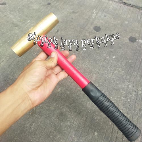 Jual palu kuningan brass hammer 1 kg model bulat - 1/2 - Jakarta Timur ...