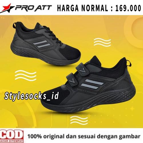 Jual SEPATU PRO ATT ANAK SEKOLAH HITAM POLOS ORIGINAL 100% / SEPATU ...