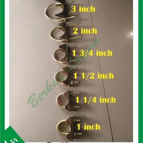 Jual KLEM PIPA BESI U 1¼" INCH KLEM KENALPOT PENJEPIT BESI PIPA U CLAM ...