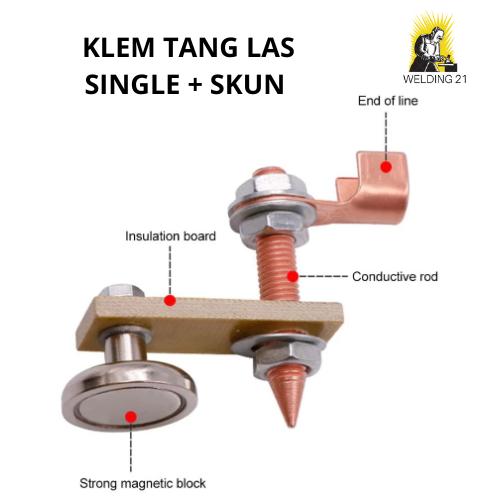 Jual KLEM TANG LAS SINGLE WITH SCUN /SKUN MESIN LAS - Jakarta Barat ...
