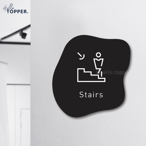 Jual Stairs Turun Tangga Sign Board Akrilik Print Signage Acrylic ...