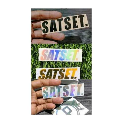 Jual Cetak Stiker "SAT - SET" Free Design - 1-2 cm, warna Dasar - Kab ...