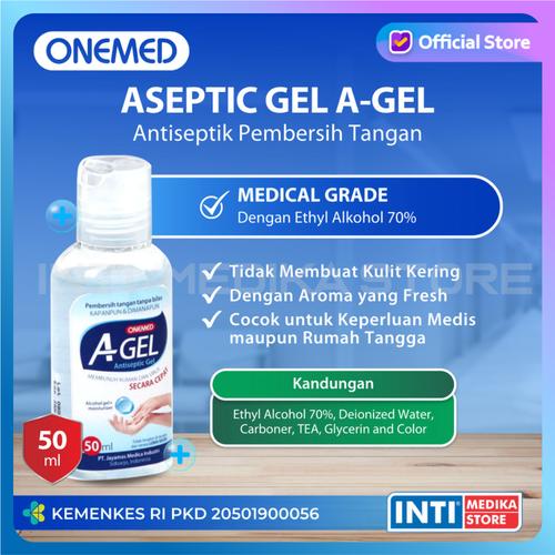 Jual ONEMED - Aseptic Gel 50ml | Hand Sanitizer Antiseptik Gel - Kota ...