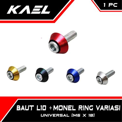Jual Baut L10-Ring Monel Motor Variasi Plat-Body-Spakbor-Nomor dll M6 ...
