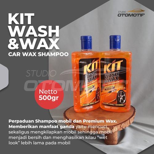Jual KIT WASH WAX SHAMPOO PREMIUM WAX MOBIL MOTOR 500ML SAMPO DAUN ...
