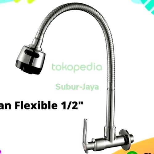 Jual kran sink flexibel dinding / kran bak cuci piring / kran sink ...