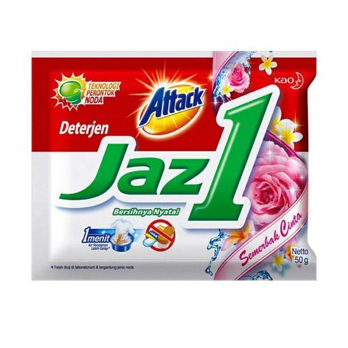 Jual Jaz 1 Attack Deterjen 50gr / Jazz One Detergen Bubuk Sachet - Kab ...