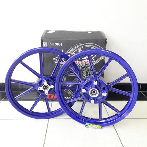 Jual Velg Racing Set Kawasaki Ninja 150 R Power GP Drag-1 Biru Blue ...