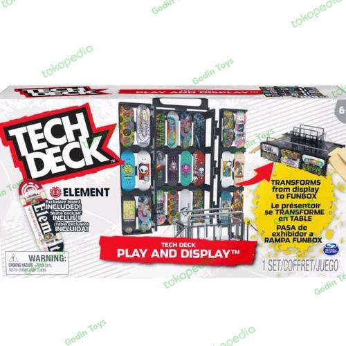 Jual Tech Deck Fingerboard Play deck and Display Skateboard Techdeck ...