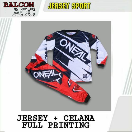 Jual Jersey anak lengan panjang sepeda/setelan baju cross/baju motor ...