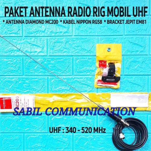 Jual PAKET ANTENA RADIO RIG MOBIL UHF MC200 ANTENNA RIG HT UHF MOBIL MC ...