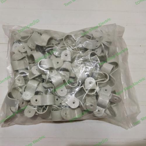 Jual Klem Pipa Listrik 20mm/Klem Pipa Pvc 20mm / Klem Tanpa Merek Harga ...